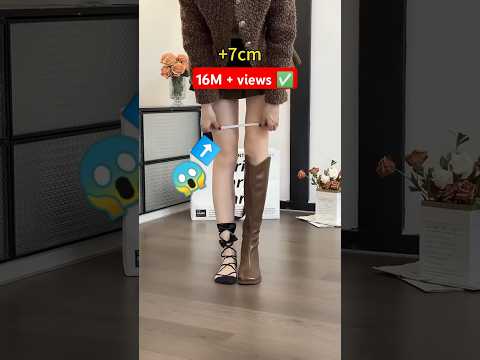 Get 7 cm Taller in Seconds:😱 Shoes with a Hidden Lift! ✅ #sheshoe #highsoleshoes #girlsshoes #shoes