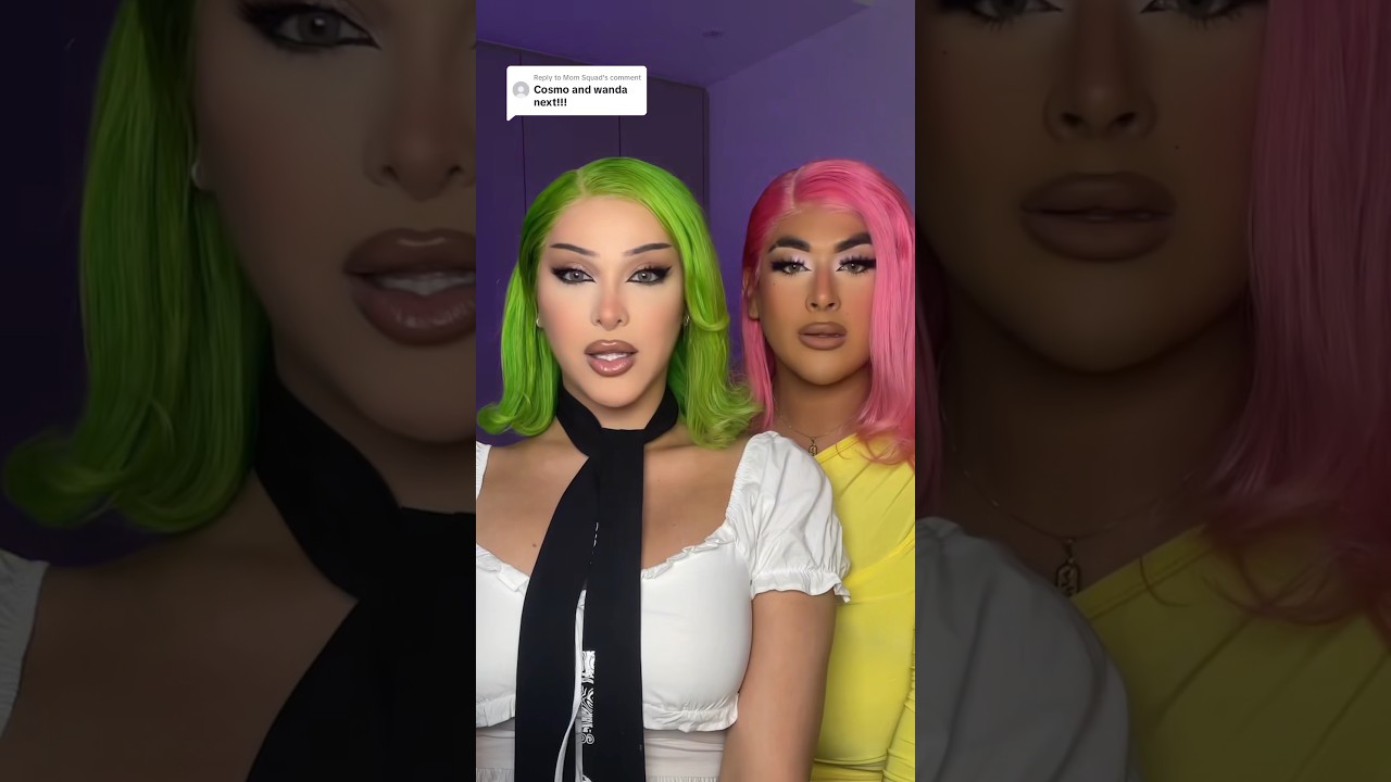 THE COSMO AND WANDA COLLAB!! @ilyaselyn #makeup #shortsfeed #cosmoandwanda