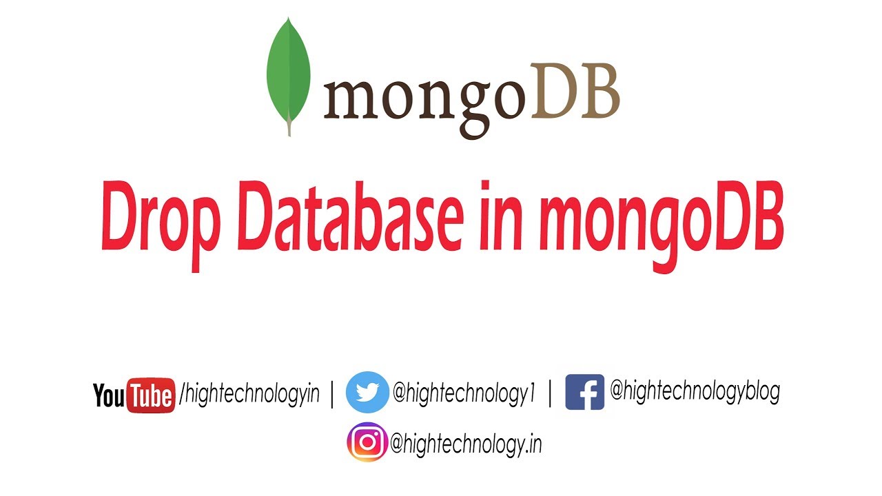 Mongodb Tutorial - Drop Database in mongodb