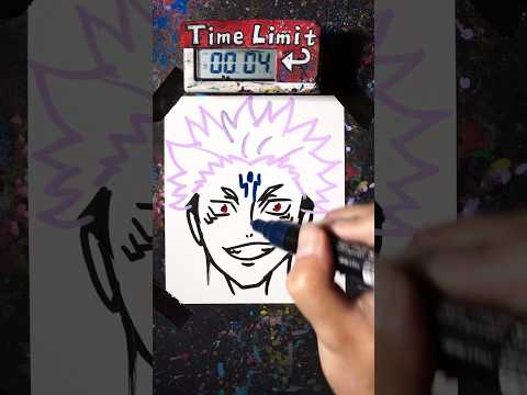 How to Draw SUKUNA in 40 Seconds