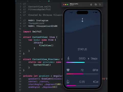 FITNESS APP CODE FOR BEGINNERS || #shorts