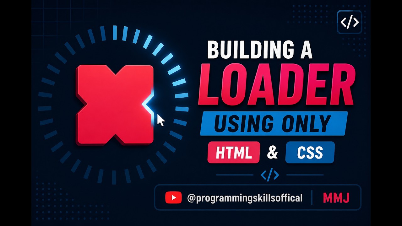 Create Stunning Loader in HTML & CSS Only (Step-by-Step)