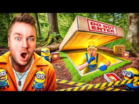 We Found a SECRET Minion PRISON… Papa Jake RESCUE MISSION! (Despicable Me Box Fort)