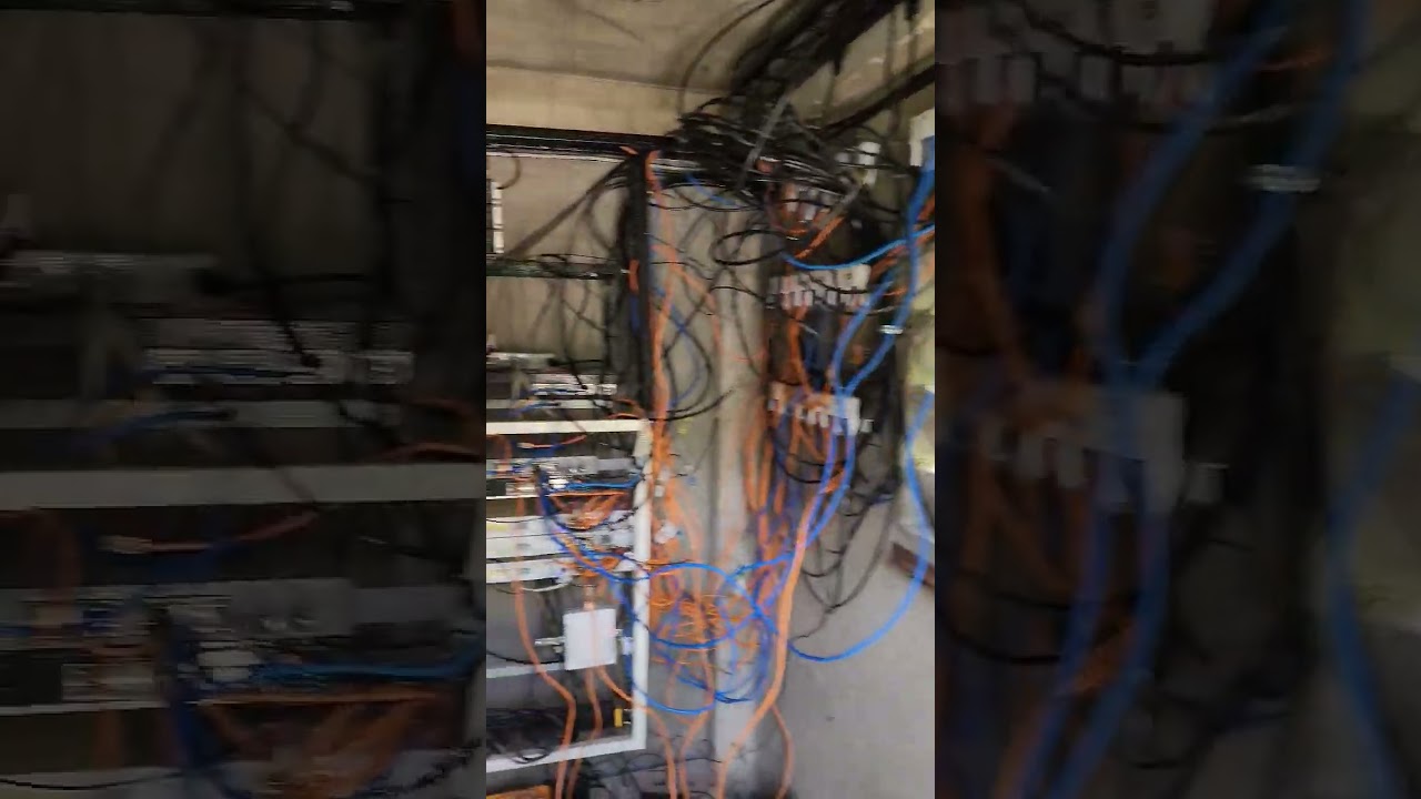 Tower Data Room inspection. #shorts #spaghettiCabling