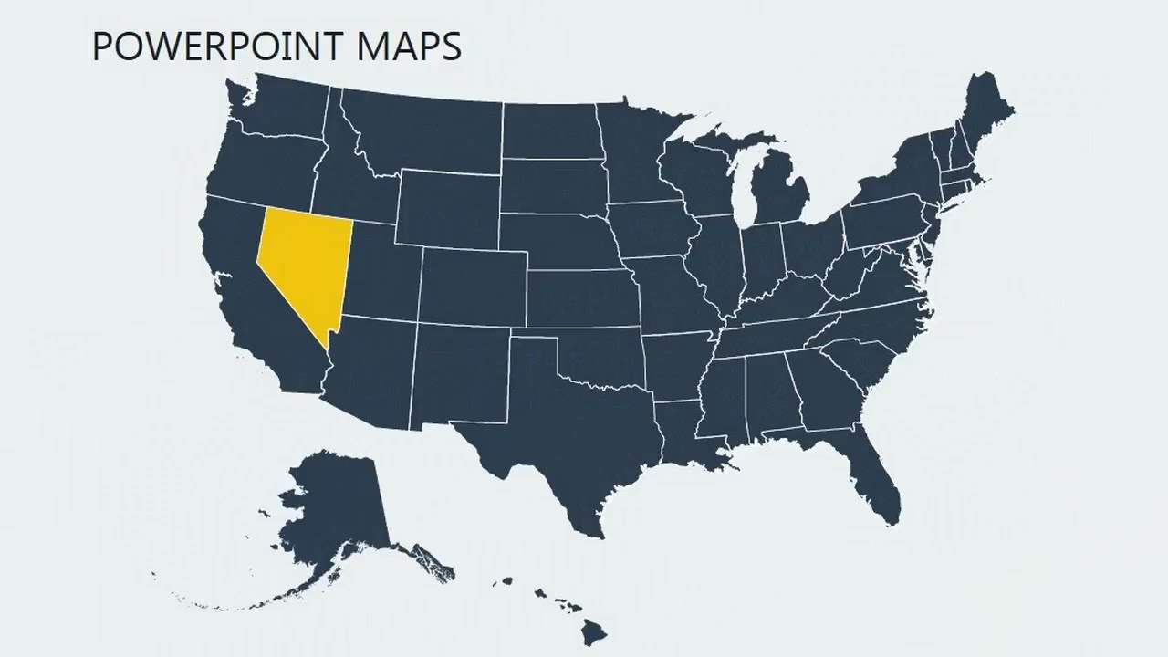 Fully Editable USA County Map PowerPoint Template | Updated Download