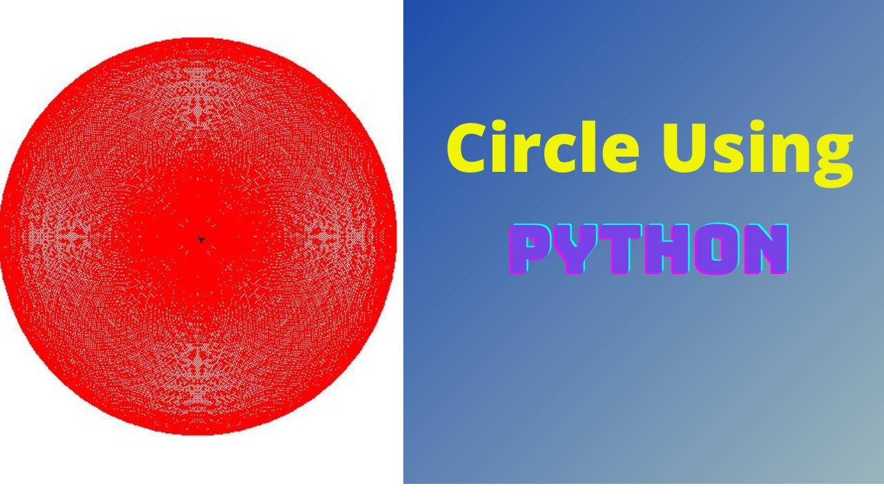 Python Turtle Graphics - Draw Circle | Fill Color | Circle Method | Code Python Circle