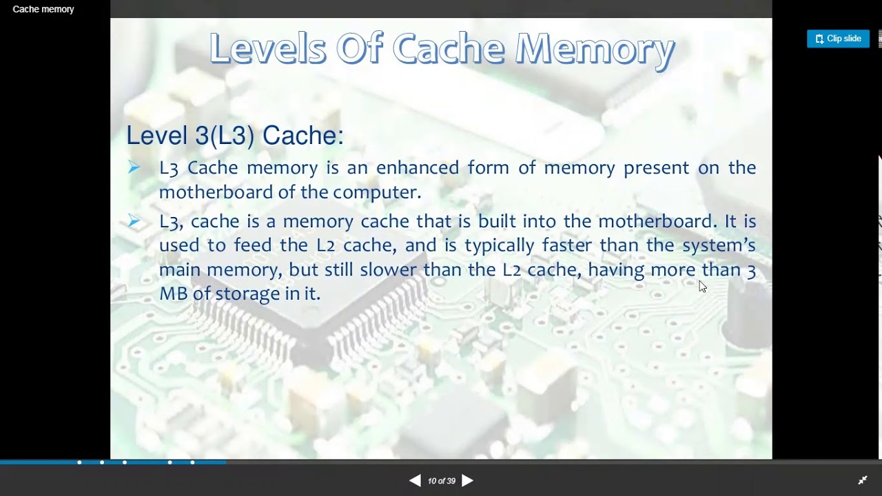 Computer Organization - Cache Memory