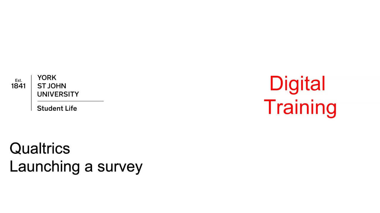 Qualtrics launching a survey