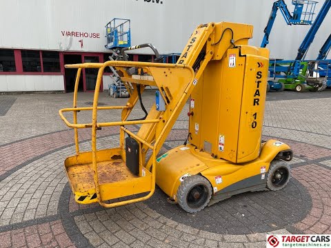 783146 HAULOTTE STAR 10 VERTICAL MAST AERIAL WORK LIFT PLATFORM W/JIB ELECTRIC 2014 1000CM ME112324