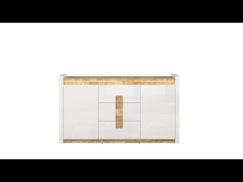 Black Red White Alameda Komoda (S420-KOM2D3S-BIP / DWM / BIP), žema kaina | Varle.lt