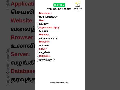 Technology Terms 3 | English பேசலாம் வாங்க