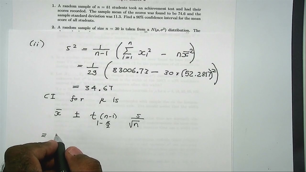 Video Solutions for All Questions in Tutorial Sheet 9