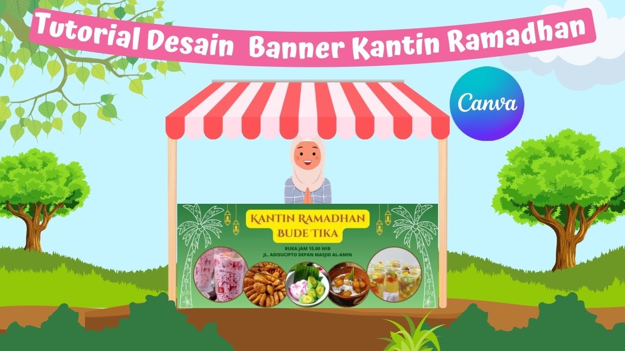 Tutorial Desain Banner Spanduk Jualan Edisi Ramadhan dengan Canva Gratis