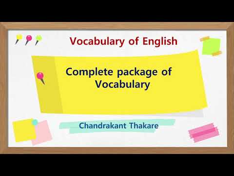 Complete package of vocabulary