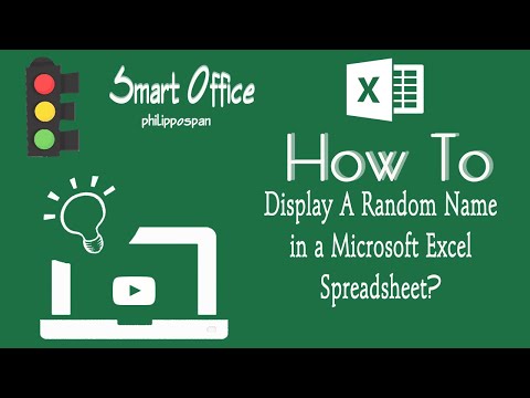 How To Display A Random Name in Excel | Smart Office