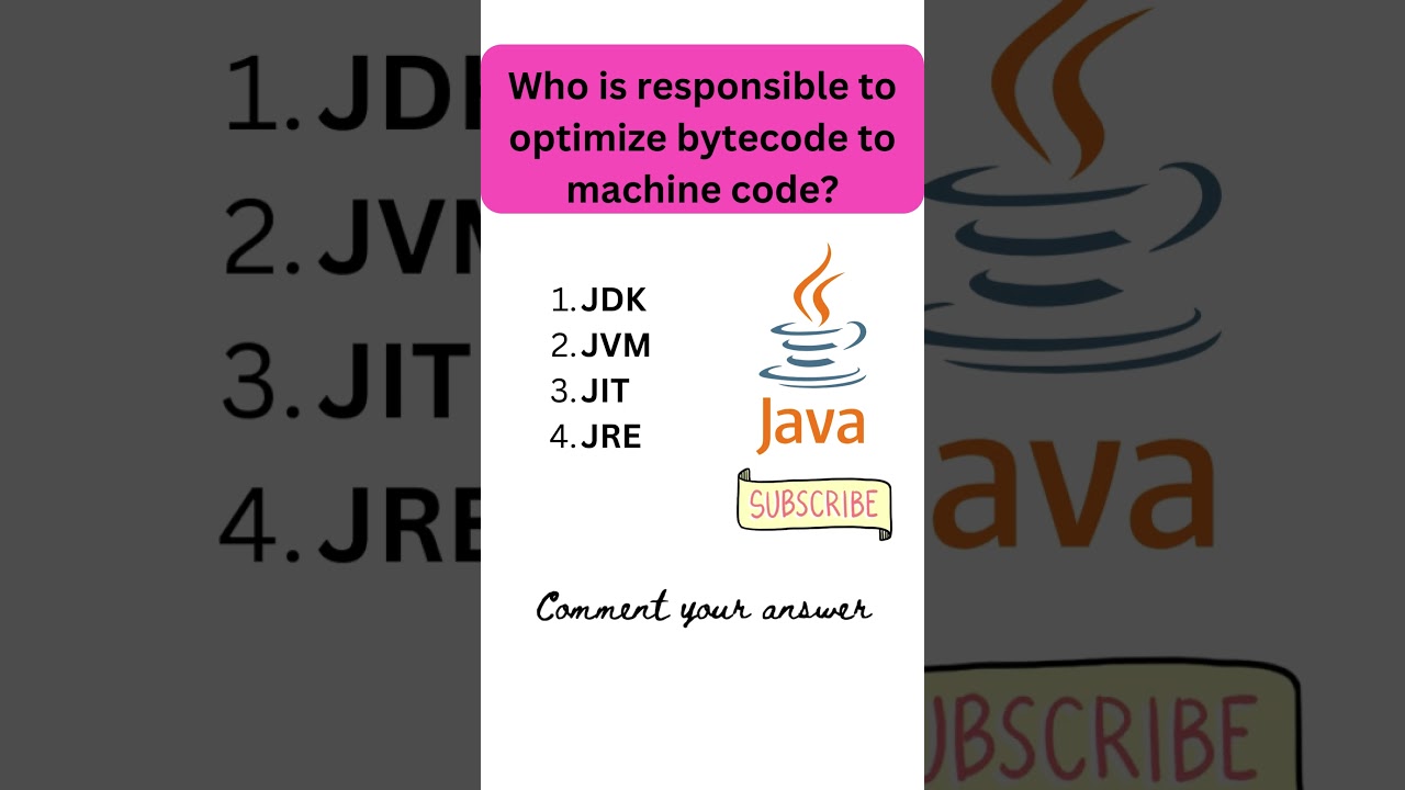 Who is responsible to optimize bytecode to machine code | Java interview Question