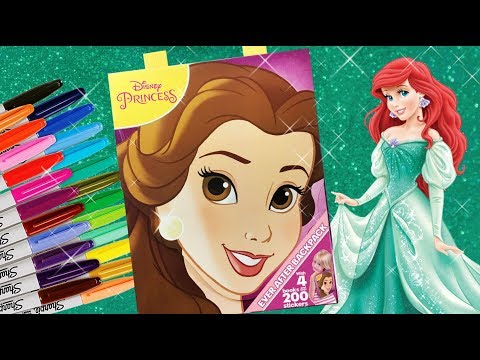 Disney Princess Sticker activity book – Coloring for kids – Monica Corey