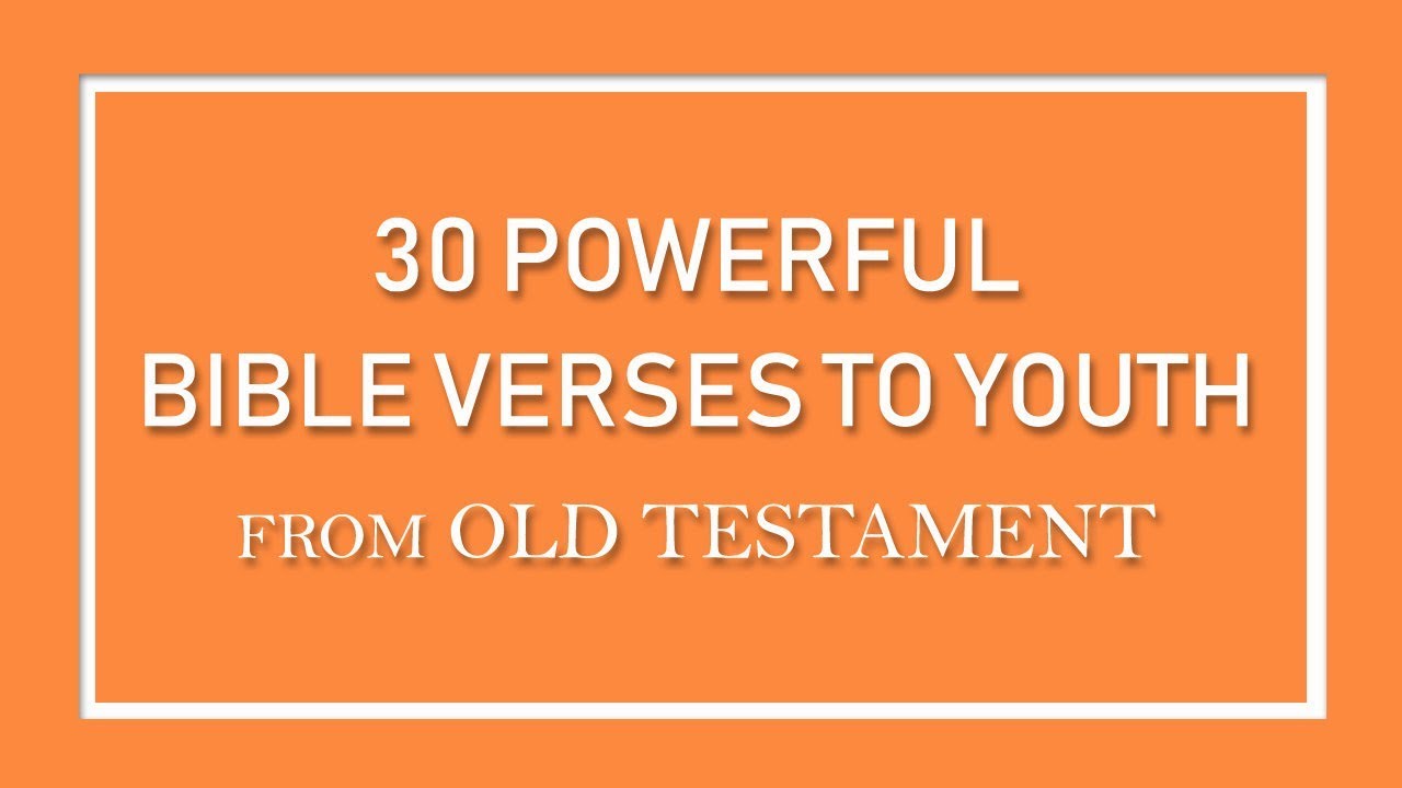 30 POWERFUL GUIDING VERSES FOR YOUTH | OLD TESTAMENT | ENGLISH VERSES |HOPE Nireekshana TV