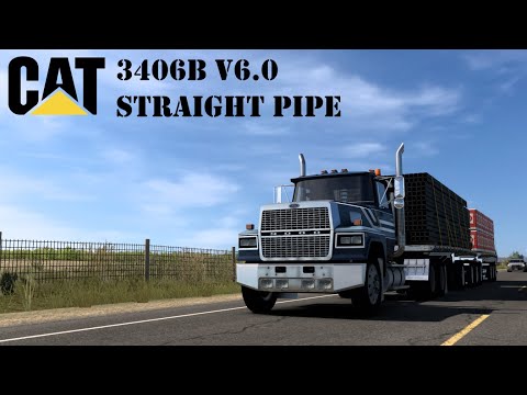 CAT 3406B Straight pipe sound for American Truck Simulator - TruckyMods