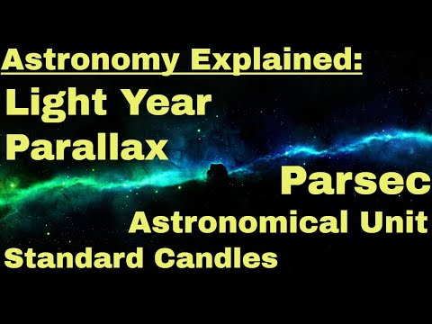 Astronomy Basic Terms: Astronomical Unit, Light Year, Parallax, Parsec, Standard Candles