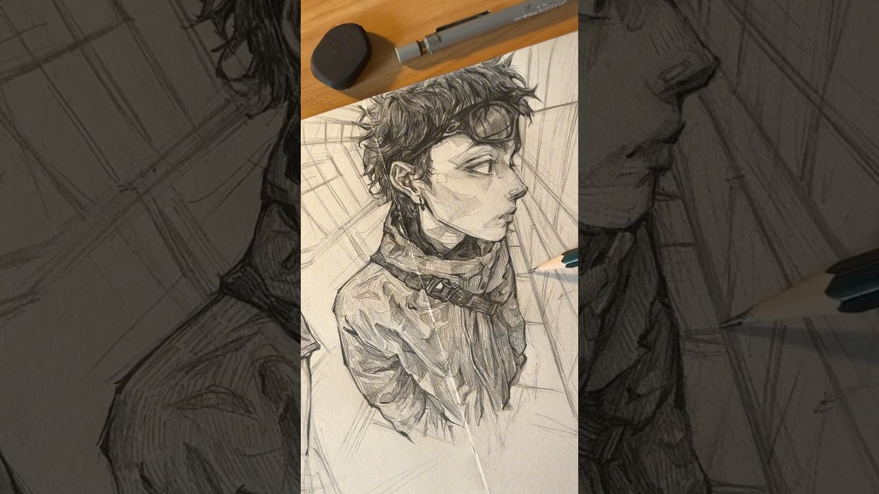 did a little sketching today with this sketchbook from temu ✍️  #dailysketches #sketchart #draw