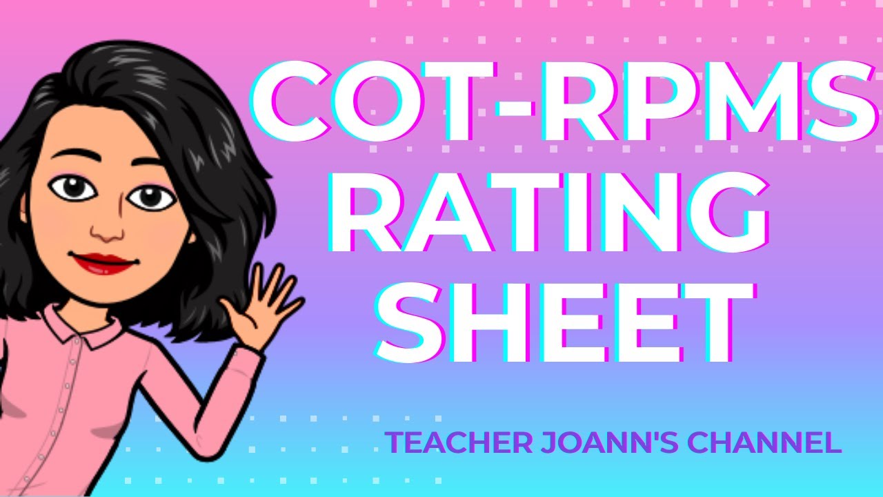 COT RATING FORM // FREE DOWNLOAD // ACCOMPLISHED COT-RPMS RATING SHEET