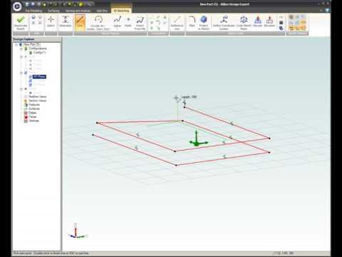 Cycle Sketch Plane and Elevation in Alibre Design (Legacy Interface)