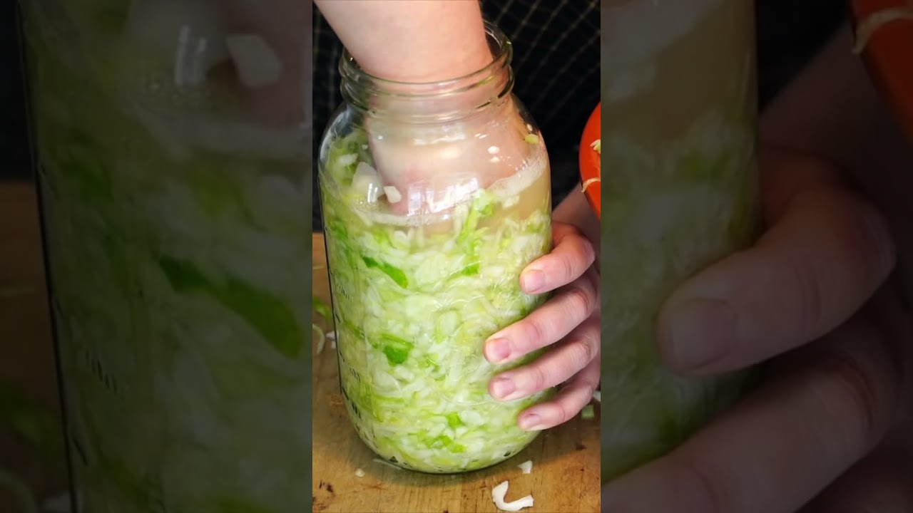 Fermented Sauerkraut Tutorial in Less Than One Minute