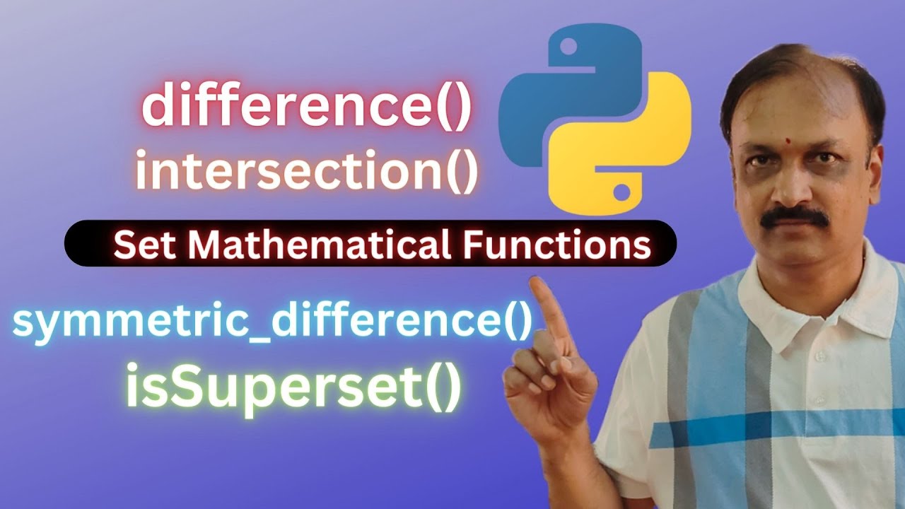 Python Set Mathematical Functions