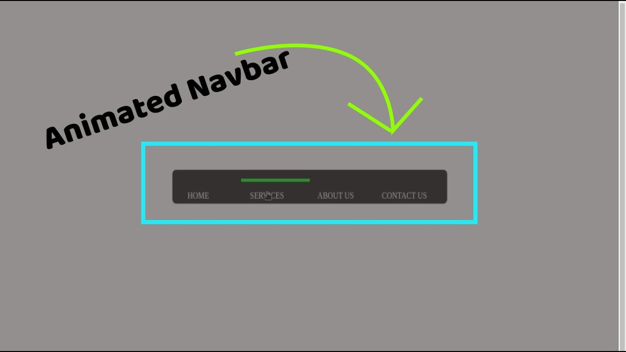 Creating Animated Navbar Hover Effect | Using HTML & CSS