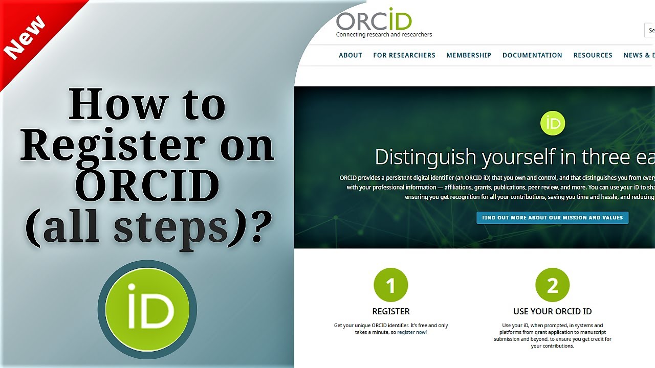How to register for Open Researcher and Contributor ID 