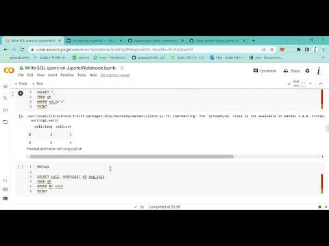 Write your SQL query on Jupyter Notebook