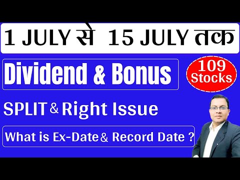 Top 109 Bonus, Split & Dividend Stocks In 2025 | Bonus Shares | nestle I vbl I TCS I Ashok Leyland