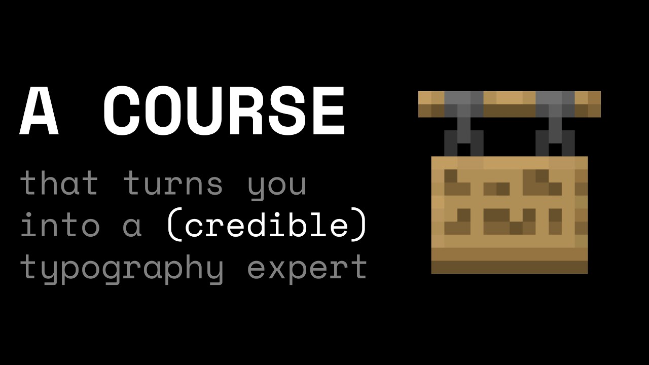 world’s shortest typography course