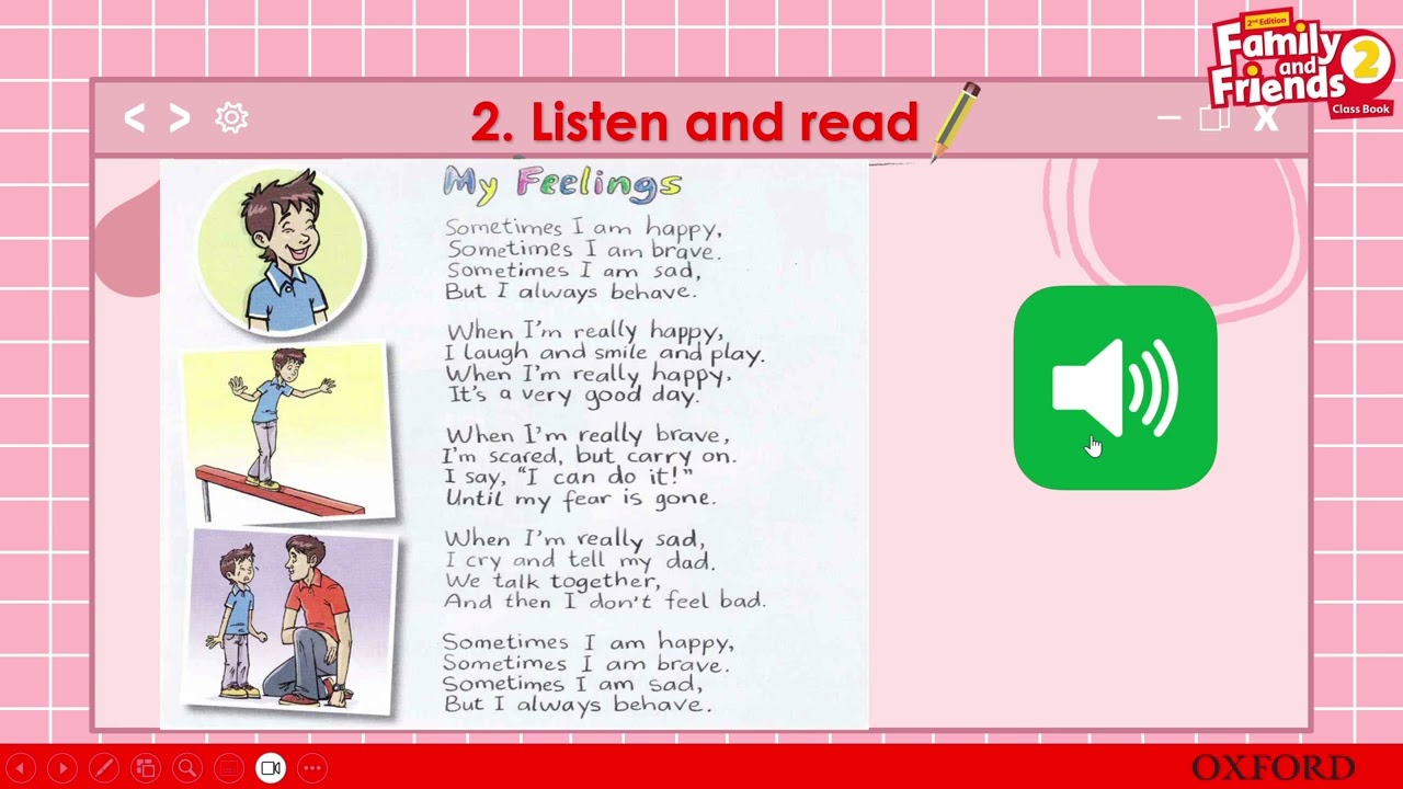 Level 2 - Unit 2 - Part E (Reading) - My Feelings