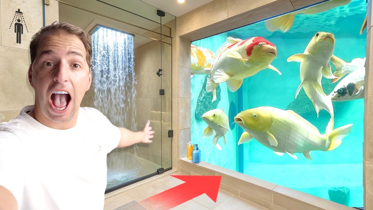 He TURNED His HOUSE Into One BIG KOI FISH POND!