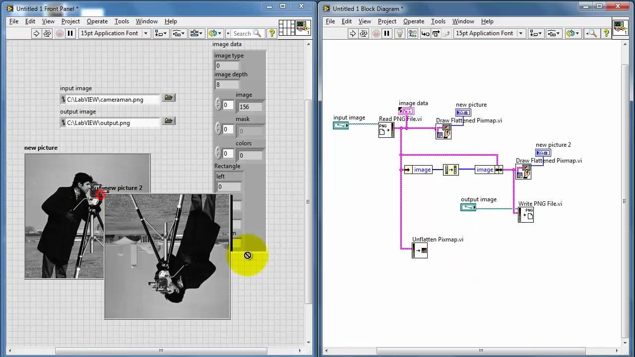 NI LabVIEW: Basic image handling techniques
