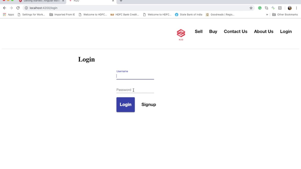 Angular 7 material input,button,divider with primeng sidebar