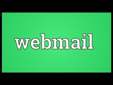 Webmail Meaning