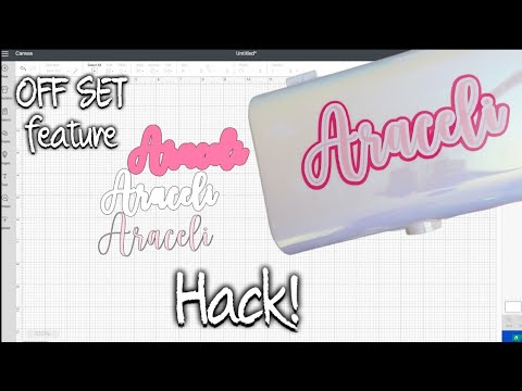 DIY: Easy Bubble Letters on Cricut Design Space ft. Off Set feature!