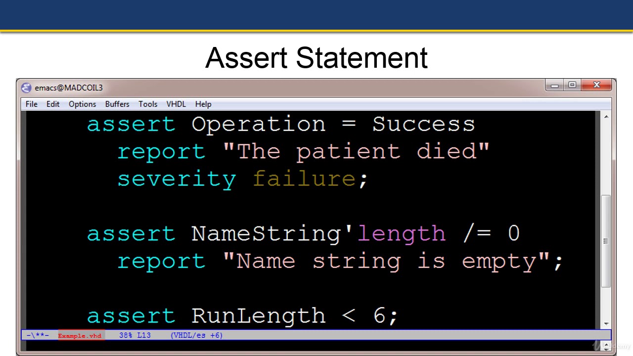 Assert & Report Statements | VHDL | Tutorial 12