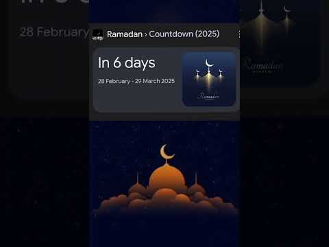 6 days left for Ramadan 2025 | Islamic knowledge #shorts #ramadan #ramadan2025