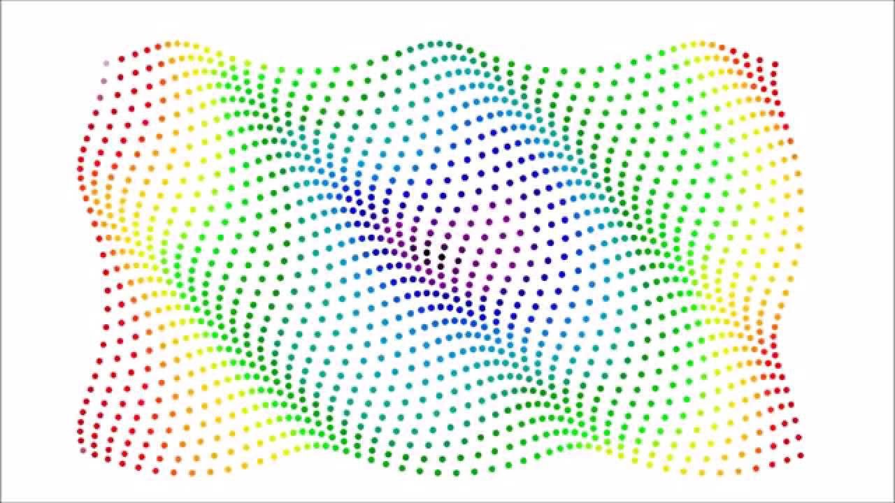 circle illusion: Flag wind waves