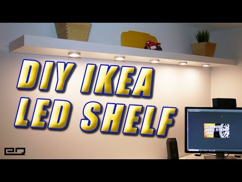 IKEA Hack! LACK Shelf With OMLOPP or MITTLED LEDs Tutorial