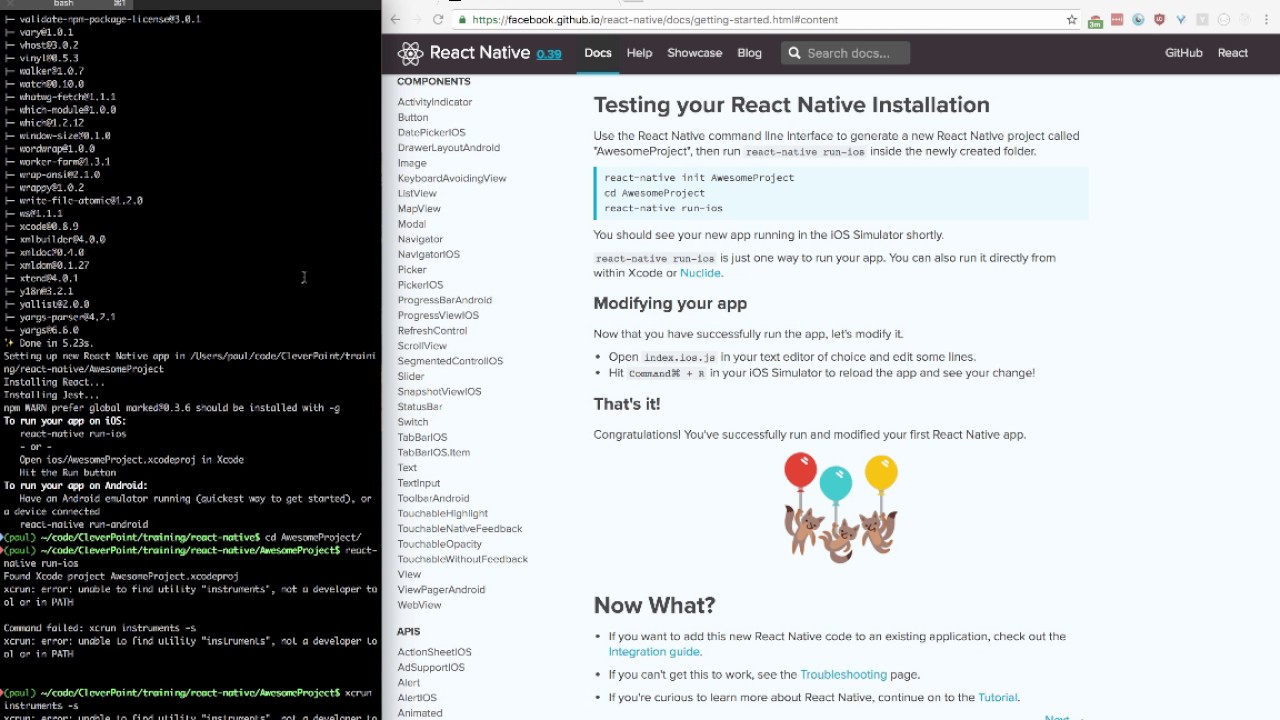 Quick fix for React Native and Xcode