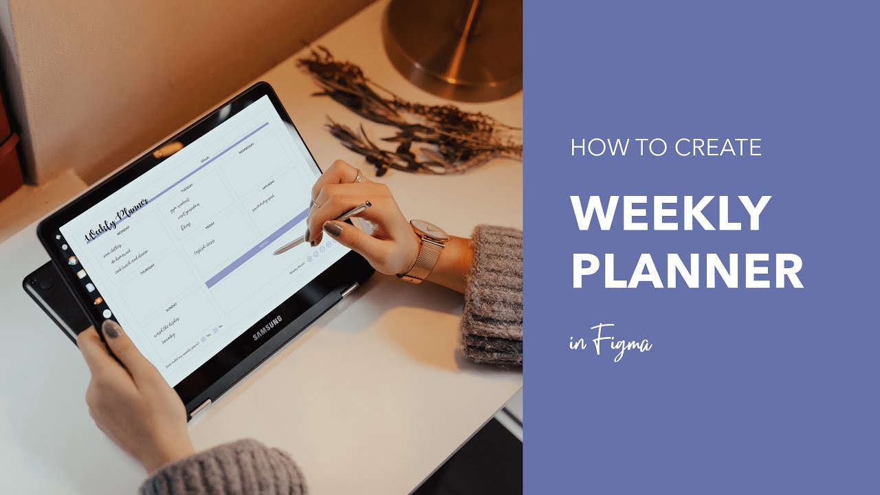 How to create a Weekly Planner in Figma | Study Planner 2021