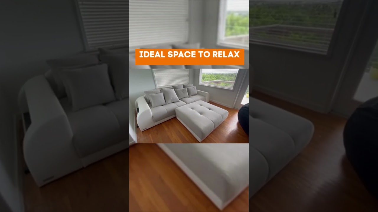 Relaxing in elegance on our modern leather sofas gives you the utmost in design and comfort.