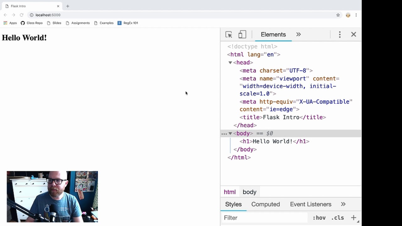 Flask Microframework Overview