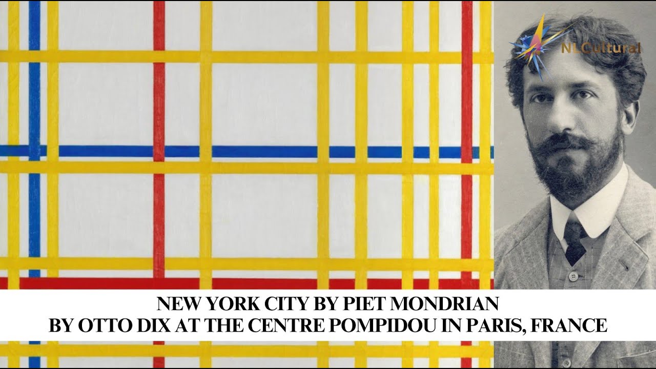 New York City by Piet Mondrian at The Centre Pompidou in Paris, France