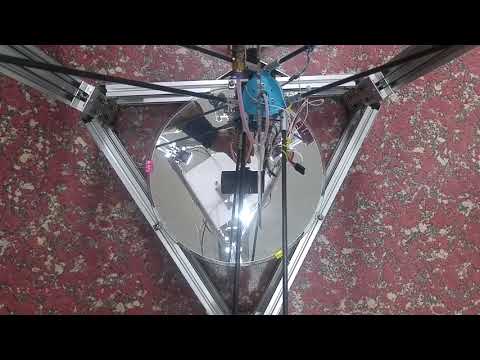 top view of 4th axis flying extruder